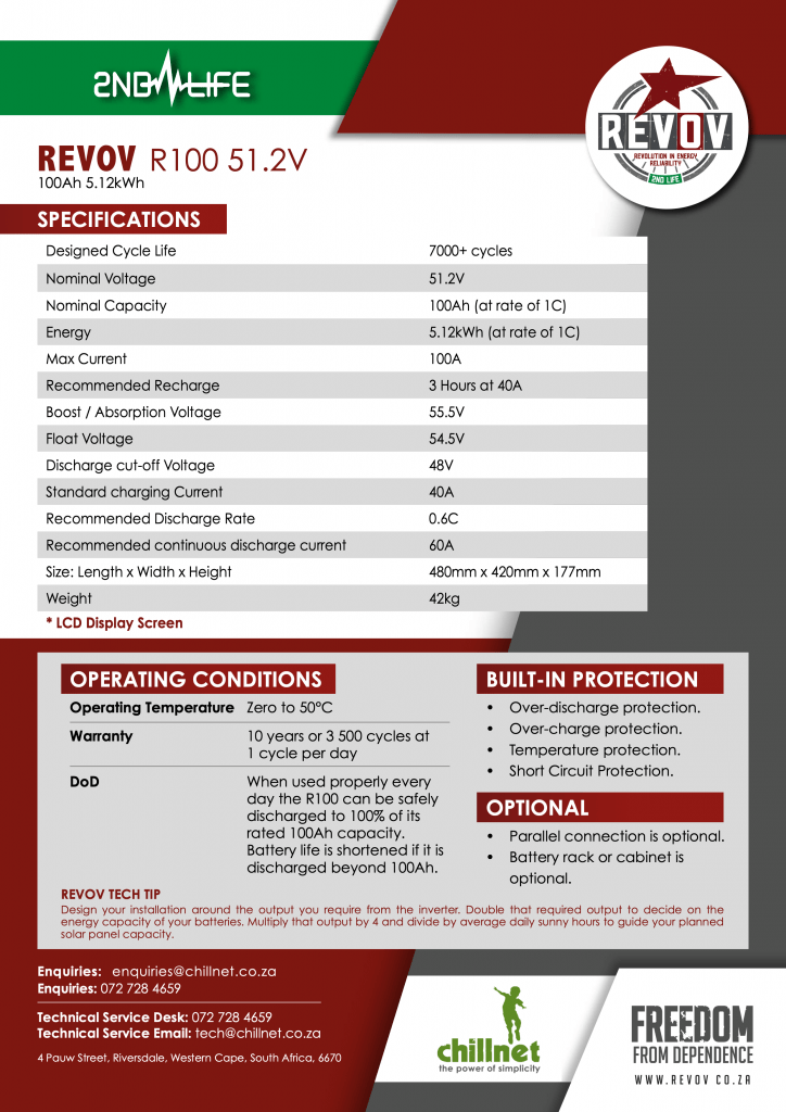 Best - REVOV 2nd LiFe R100 5.12kWh Battery - October 25, 2022